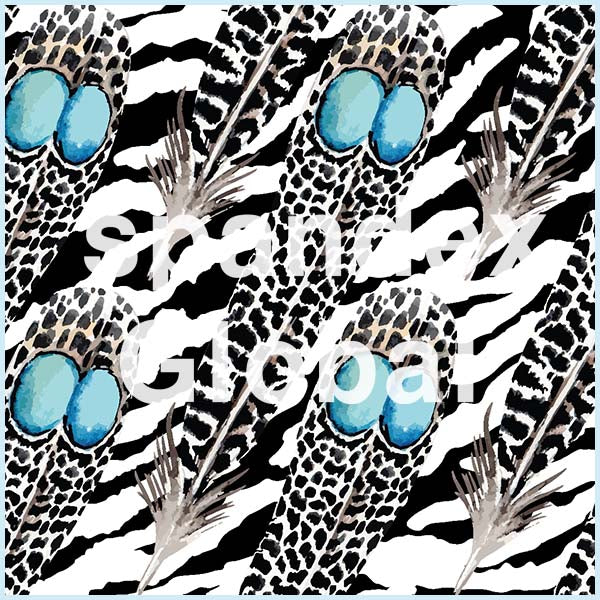 Leopard Print Feather – Spandex Global